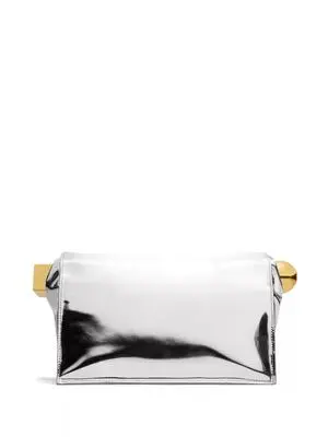 Jacquemus The Rond Carré Clutch In Metallic