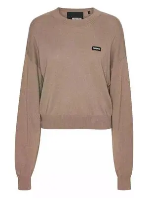 ROTATE BY BIRGER CHRISTENSEN Merino-cashmere Crew Neck Sweater