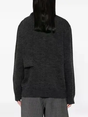 MAISON MARGIELA Buttoned Tie-neck Cardigan