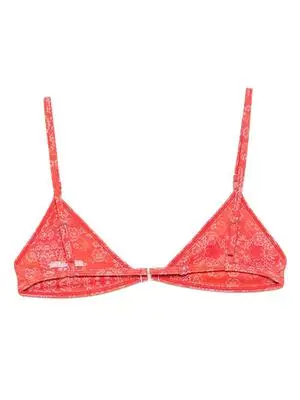 ROBERTA EINER Frida Floral-print Triangle Bikini Top