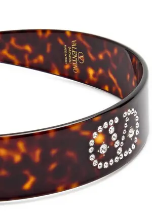Valentino Garavani Embellished Vlogo Headband