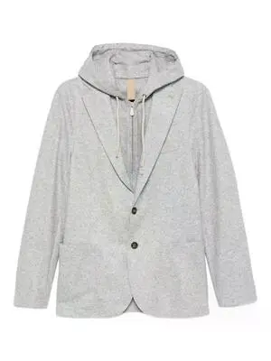Eleventy Hooded Wool Blazer - Grey