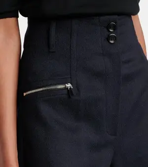 Max Mara Lola Camel Hair Shorts - Blue