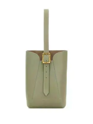J & M DAVIDSON Quiver Buckle Leather Bucket Bag - Green