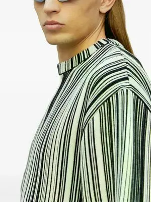 VTMNTS Striped Ribbed Knit Sweater