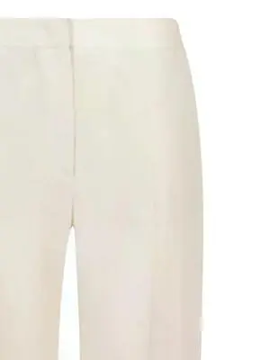 Eleventy Off-white Straight-leg Trousers