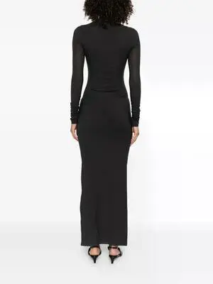 Nanushka Cowl Neck Side Split Maxi Dress