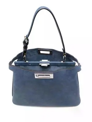 Fendi Medium Peekaboo Soft Top-handle Bag - Blue