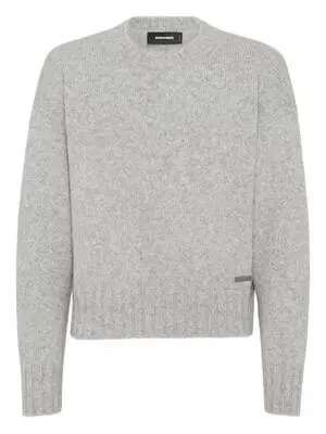 Dsquared2 Mélange-effect Crew Neck Jumper - Grey