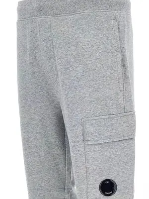 C.P. COMPANY Lens-detail Drawstring Track Pants - Grey