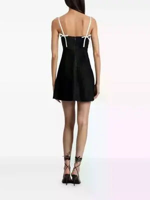 Alice + Olivia Morgan Bow-detail Mini Dress