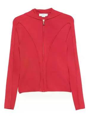 Victoria Beckham Zip-front Panelled Cardigan