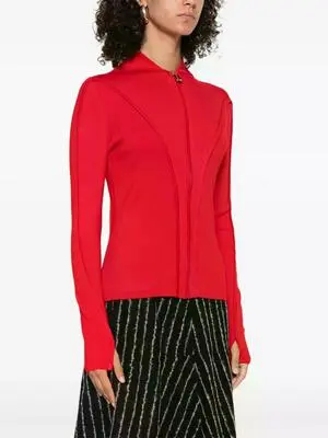 Victoria Beckham Zip-front Panelled Cardigan