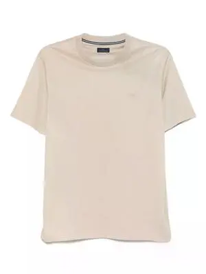 Paul & Shark Crew-neck Cotton T-shirt - Neutrals
