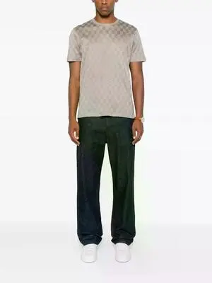 Paul & Shark Checked Cotton T-shirt