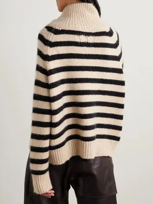 NILI LOTAN Raelynn Striped Cashmere Sweater