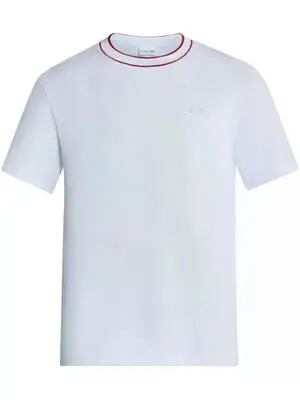 Lacoste Stripe-collar Cotton Piqué T-shirt