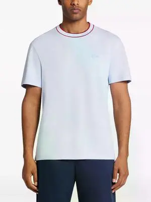 Lacoste Stripe-collar Cotton Piqué T-shirt