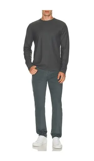 Vince Pima Pique Long Sleeve Tee In . Also