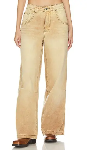 JADED LONDON Colossus Baggy Jeans - Tan