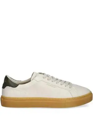 Flamingos Name Leather Sneakers - Neutrals