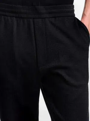 Emporio Armani Textured Drawstring Trousers
