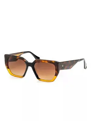 GIGI STUDIOS Tortoiseshell Geometric Frame Gradient Lens Sunglasses