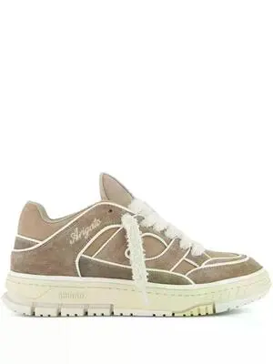 Axel Arigato Area Lo Leather Suede Panelled Trainers - Brown