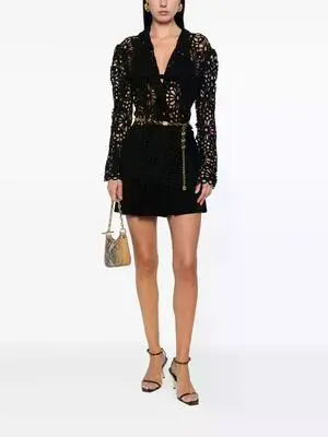 Norma Kamali Floral-motif Single-breasted Jacket - Black