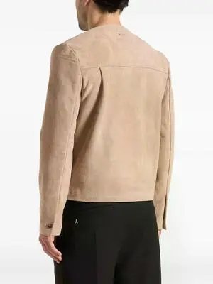 Manière De Voir Zip-fastening Suede-effect Jacket