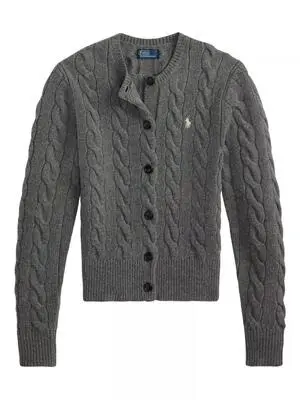 Polo Ralph Lauren Cable Knit Cardigan - Grey