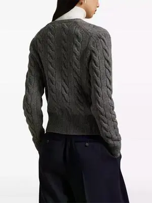 Polo Ralph Lauren Cable Knit Cardigan - Grey