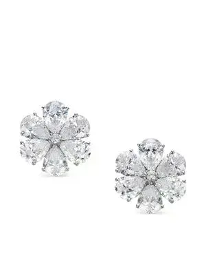 ANABELA CHAN Diamond Flower Earrings - Silver