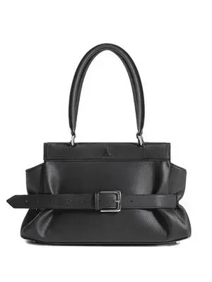 Manière De Voir Calais Belted Tote Bag - Black