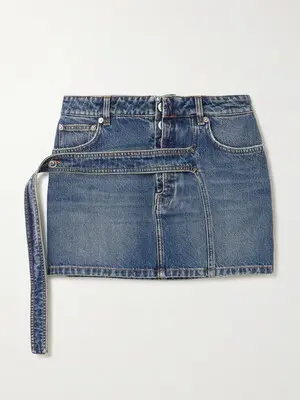 JEAN PAUL GAULTIER Denim Mini Skirt - Blue