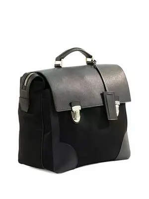 Prada Leather Flap-closure Briefcase