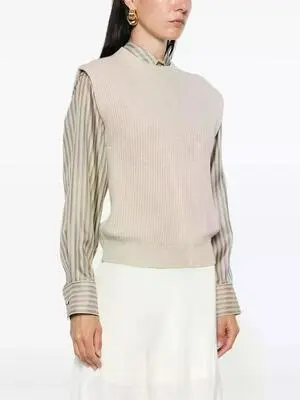 Brunello Cucinelli Ribbed Sleeveless Sweater
