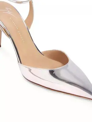 GIUSEPPE ZANOTTI Shayoran Metallic Effect Pointed Toe Pumps