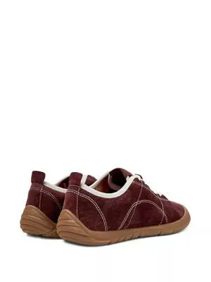 Camper Peu Path Suede Leather Sneakers - Red
