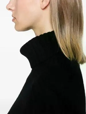 Eric Bompard Hammer-sleeve Round-neck Sweater