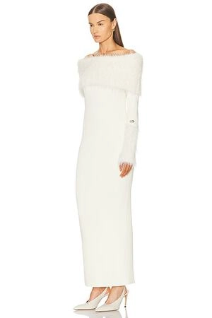 JEAN PAUL GAULTIER Ribbed Hairy Long Dress