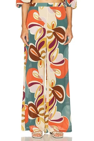 ADRIANA DEGREAS Printed Wide Leg Trousers - Unique