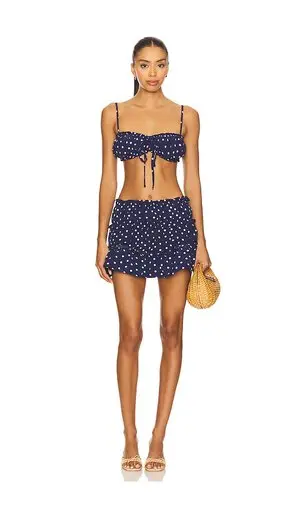 MORE TO COME Mandy Mini Skirt Set - Navy