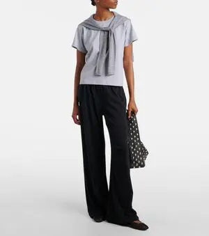 LESET Margo Cotton Jersey T-shirt - Grey