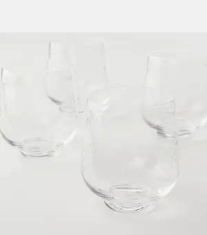 SERAX Midnight Flowers Dark Viola Set Of 4 Glasses Marni