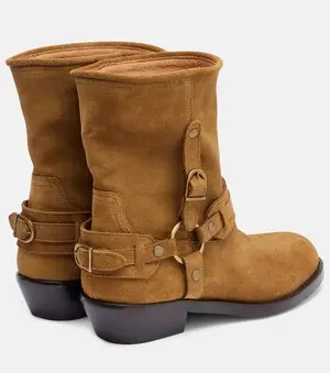 Isabel Marant Étoile Suede Ankle Boots With Buckle Fastening