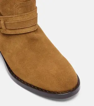 Isabel Marant Étoile Suede Ankle Boots With Buckle Fastening