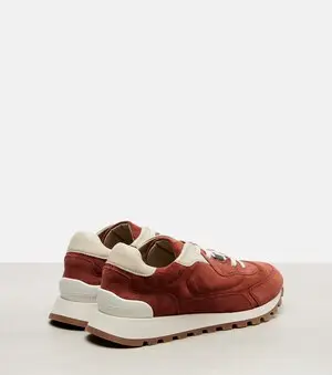 Brunello Cucinelli Monili Suede Sneakers