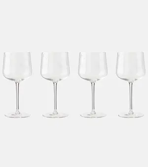 SERAX Midnight Flowers Mirtillo Tea Set Of 4 Wine Glasses Marni - Transparent