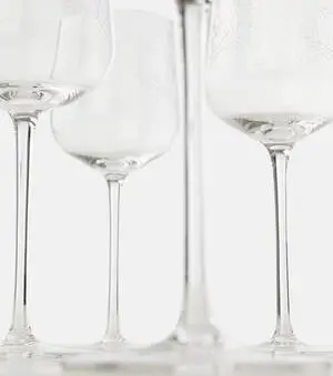 SERAX Midnight Flowers Mirtillo Tea Set Of 4 Wine Glasses Marni